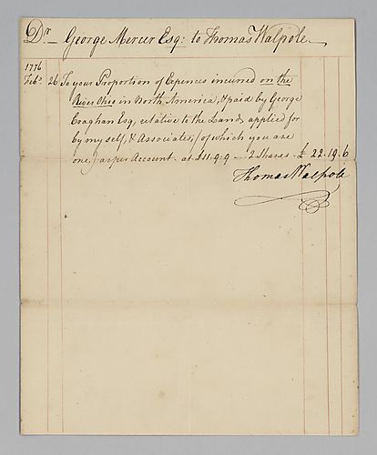 Thomas Walpole to George Mercer [LM p325] | Historic Pittsburgh